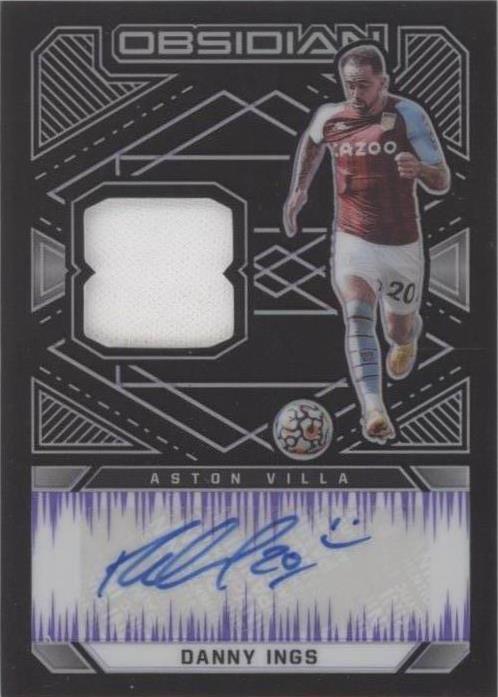 2021-22 Panini Obsidian - Jersey Autographs Danny Ings #JA-DI Electric ...