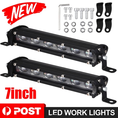 7" 36V 2xLED Work Light Bar Flood Spot Lights Driving Lamp Car Truck ...