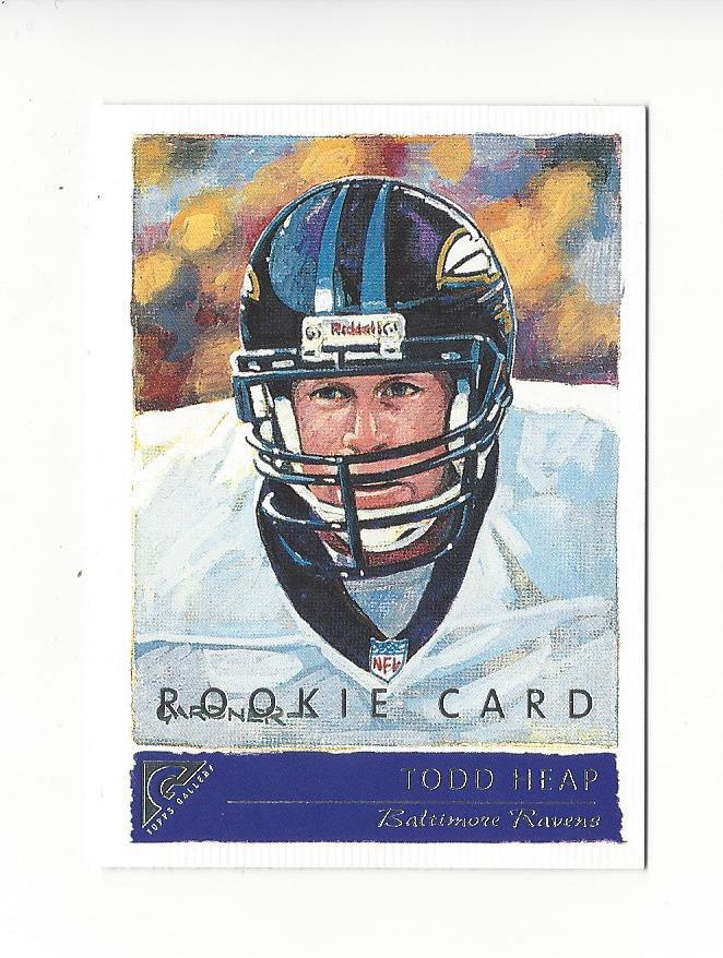 2001 Topps Gallery #104 Todd Heap RC Rookie Ravens | eBay