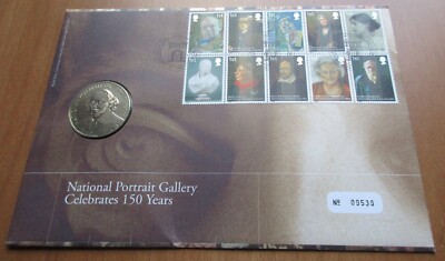 Great Britain - 2005 "Coin Cover with National Portrait Gallery ...