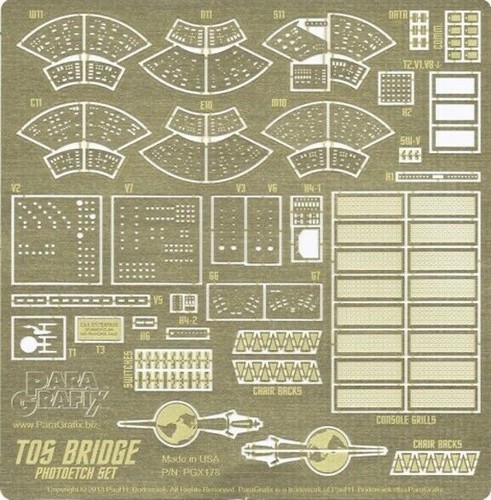 Star Trek - TOS Enterprise 1701 Bridge Photoetch Set - PGX178 ...