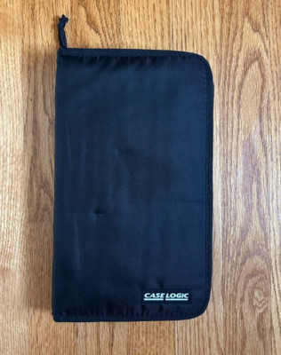 Vintage CD Case Logic Zippered 24 Capacity Wallet Black Nylon | eBay