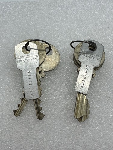 Medeco Factory Cut 6 Pin High Security Keys 2 Sets Of 2 Keys Round Head ...