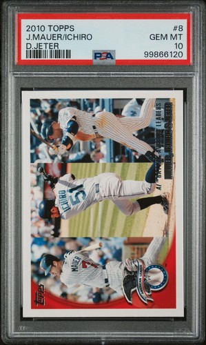 2010 TOPPS #8 DEREK JETER/ICHIRO/JOE MAUER PSA 10 | eBay