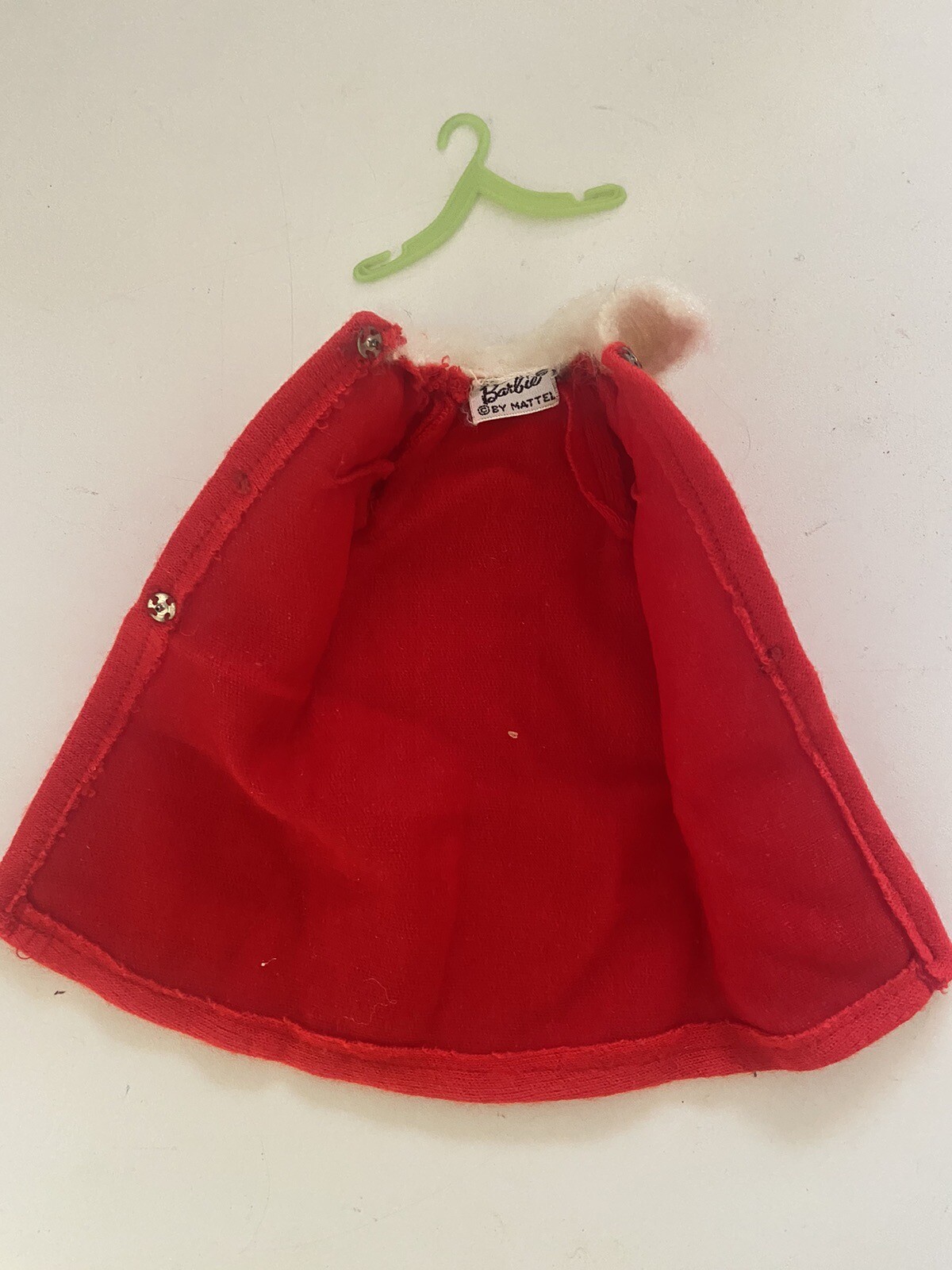 Mattel Barbie Doll Red Coat With Faux Fur Trim Cold Snap Vintage NO ...