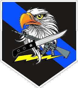 Swat Eagle Reflective Vinyl Decal Sticker Police Sheriff Deputy Trooper ...
