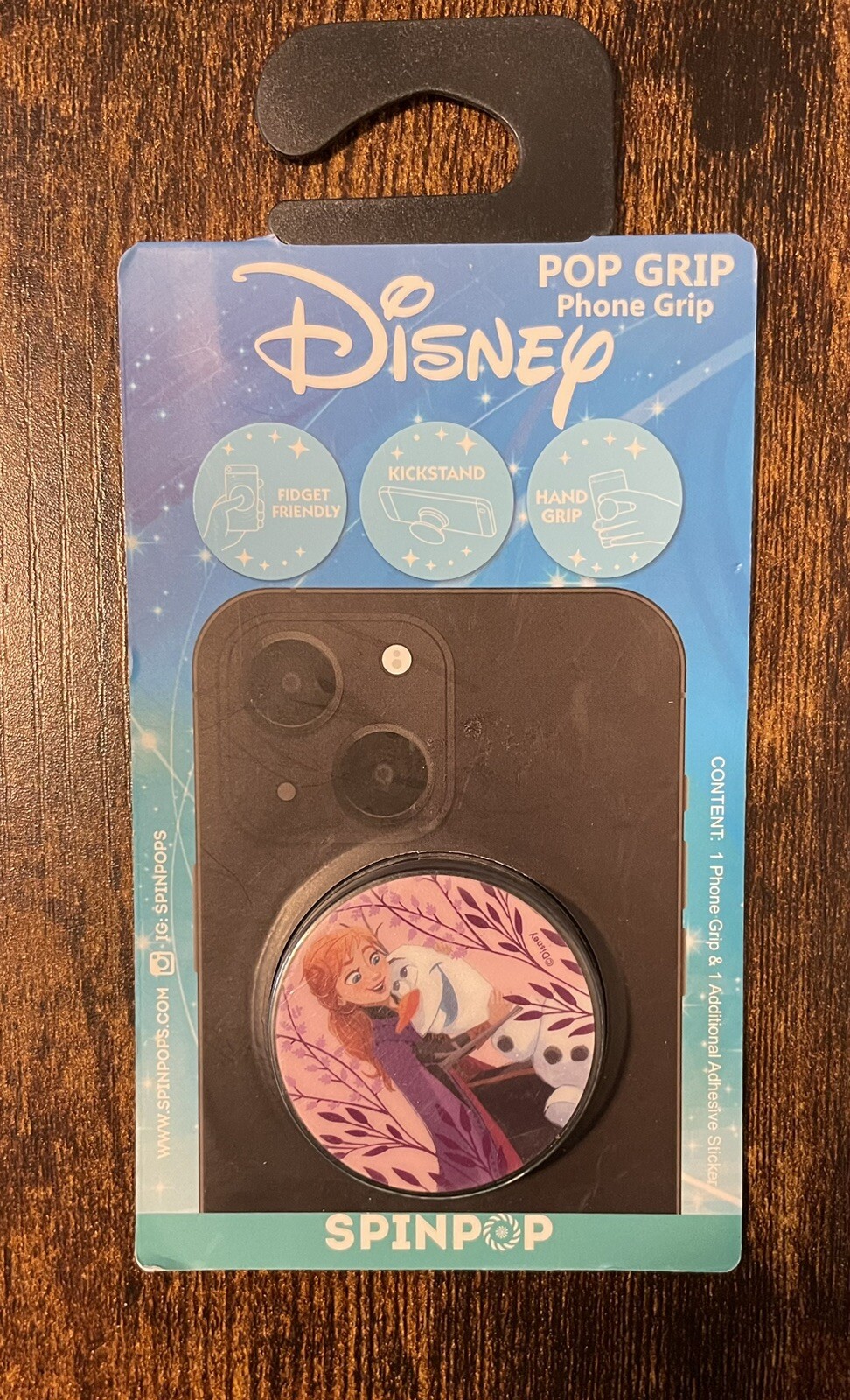Spinpop Disney Frozen Pop Grip~Phone Grip~New In Package!!!! | eBay