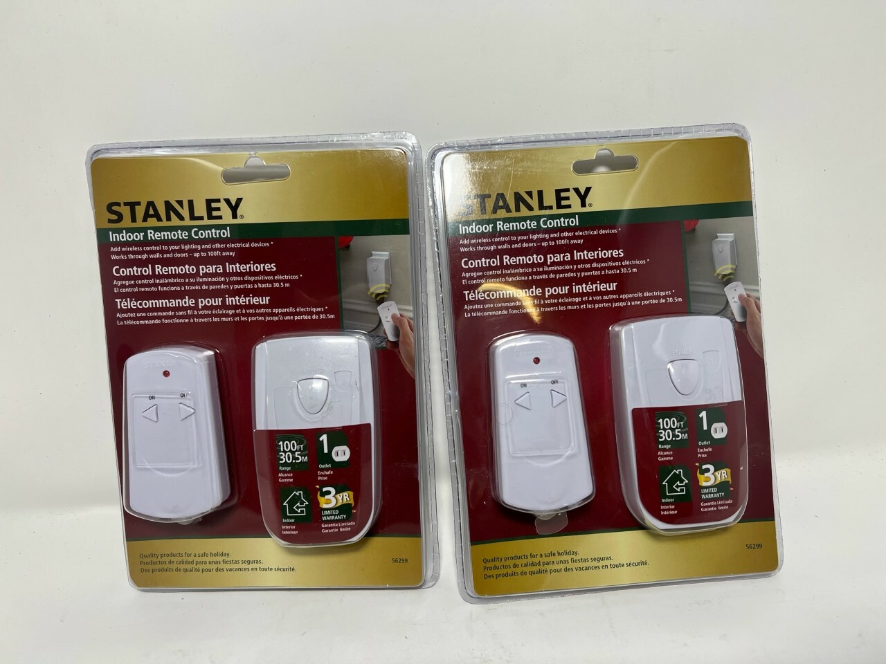 Stanley 3.5" White Wireless Remote Control System for Electrical ...