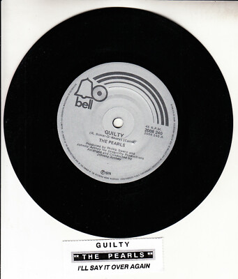 THE PEARLS Guilty 7" 45 rpm vinyl record BRAND NEW + juke box title ...