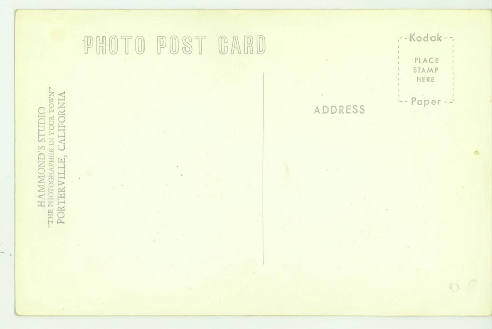 1950 RPPC SPRINGVILLE CALIFORNIA RURAL FIRE STATION TULARE COUNTY W ...