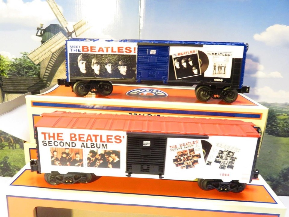 LIONEL TRAINS 29961 INTRODUCING THE BEATLES 2 PACK BOXCAR SET -0/027 ...