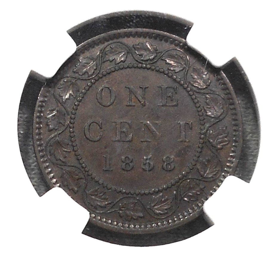 Nice 1858 Canada Large Cent Graded AU 55 BN By NGC | eBay