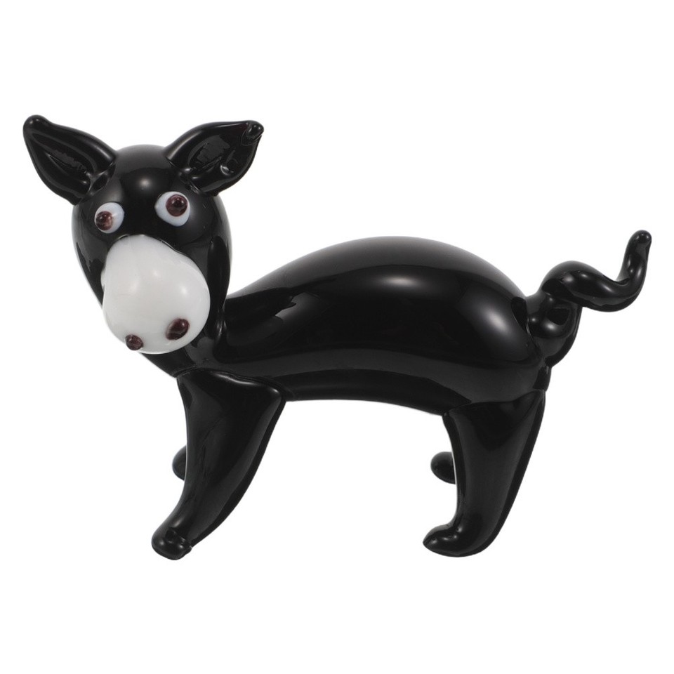 Mini Glass Donkey Sculpture, Hand Blown Animal, Miniature Donkey ...