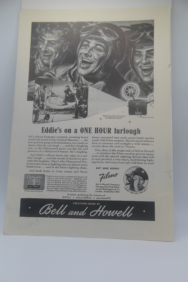 WW2 Advertisement Lockheed /Bell And Howell Bin 4 | eBay