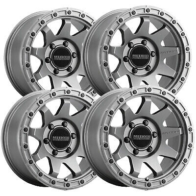 (Set of 4) Method MR317 17x8.5 6x135 +0mm Titanium Wheels Rims 17" Inch ...