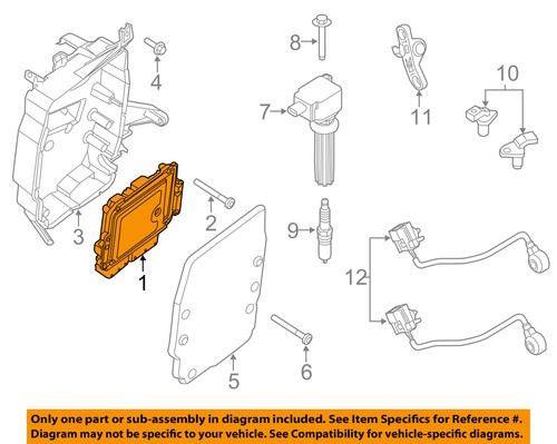 FORD OEM 2012 Focus-ECM PCM ECU Engine Control Module Computer ...