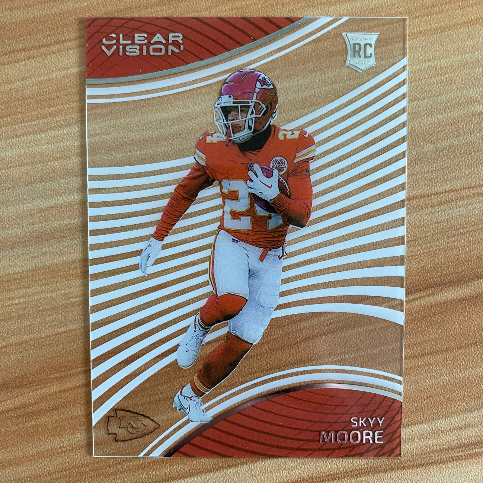 2022 Panini Chronicles Clear Vision Skyy Moore #CVR-21 Rookie RC Chiefs ...