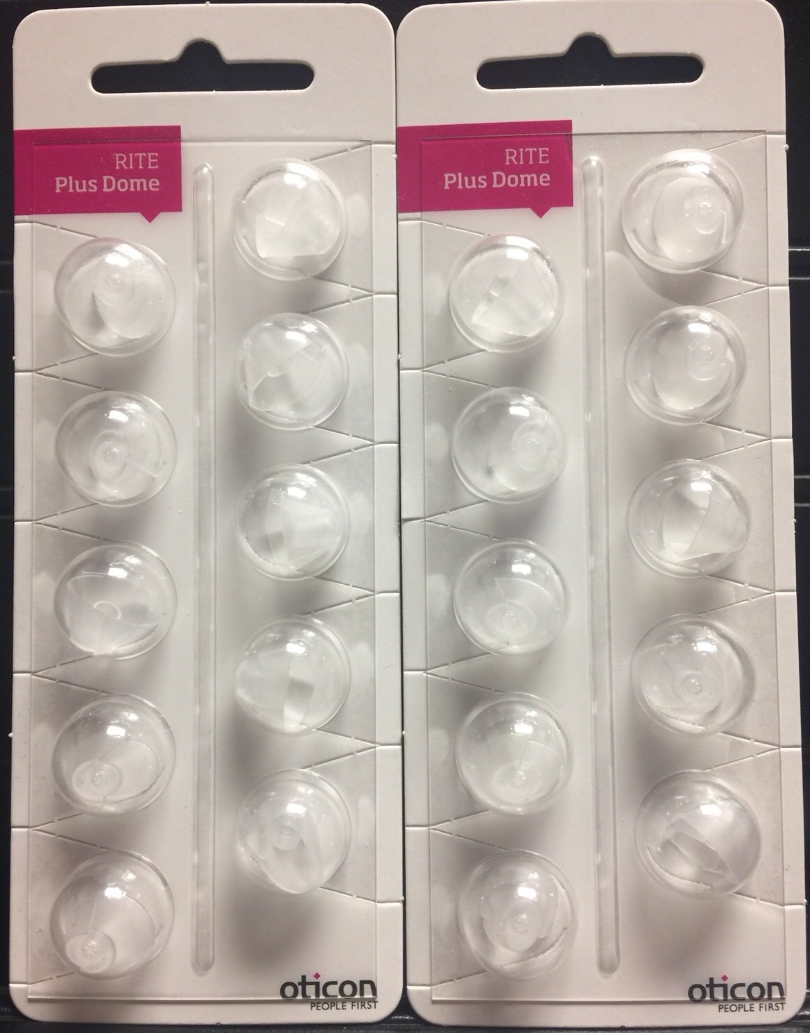 2 Packs Oticon Rite Plus Domes. 10 Domes/pack, 20 Domes Total. | eBay
