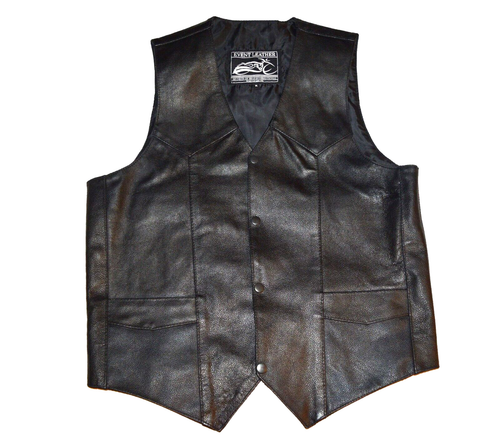 Event Leather Size M Biker Genuine 100% Leather Vest Button Up | eBay