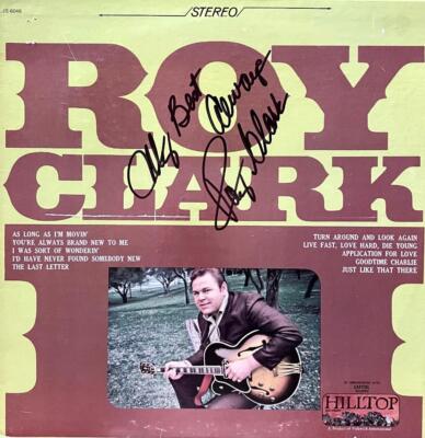 ROY CLARK HAND SIGNED AUTOGRAPH LP ALBUM "AS LONG AS I'M MOVIN" | eBay
