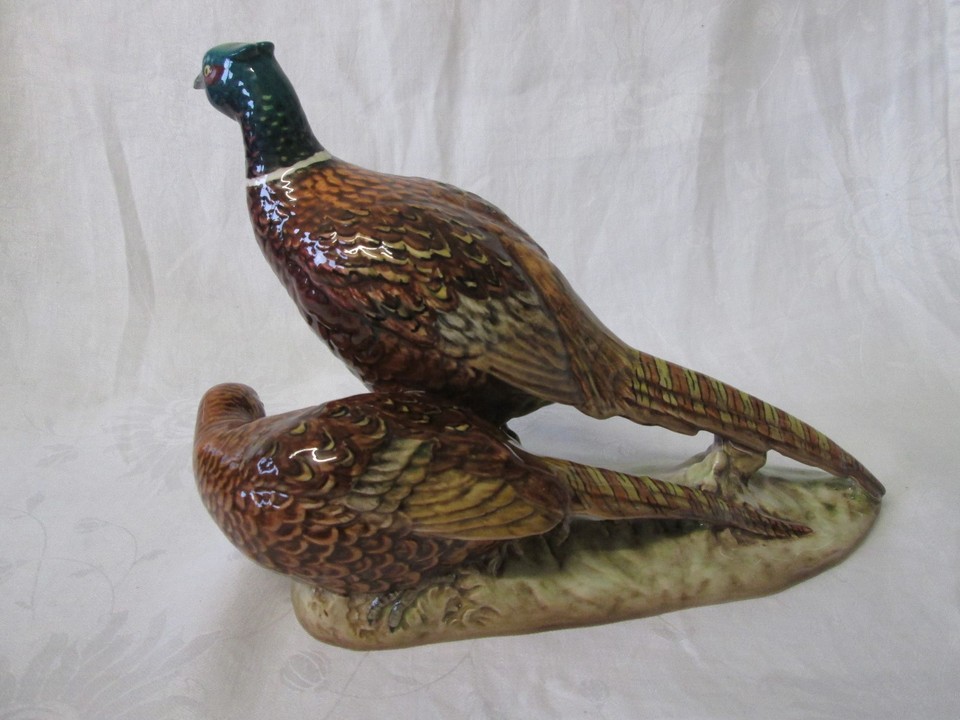 Lovely Beswick Pheasant Figure Group #2078 with gloss finish 1966-1975 ...