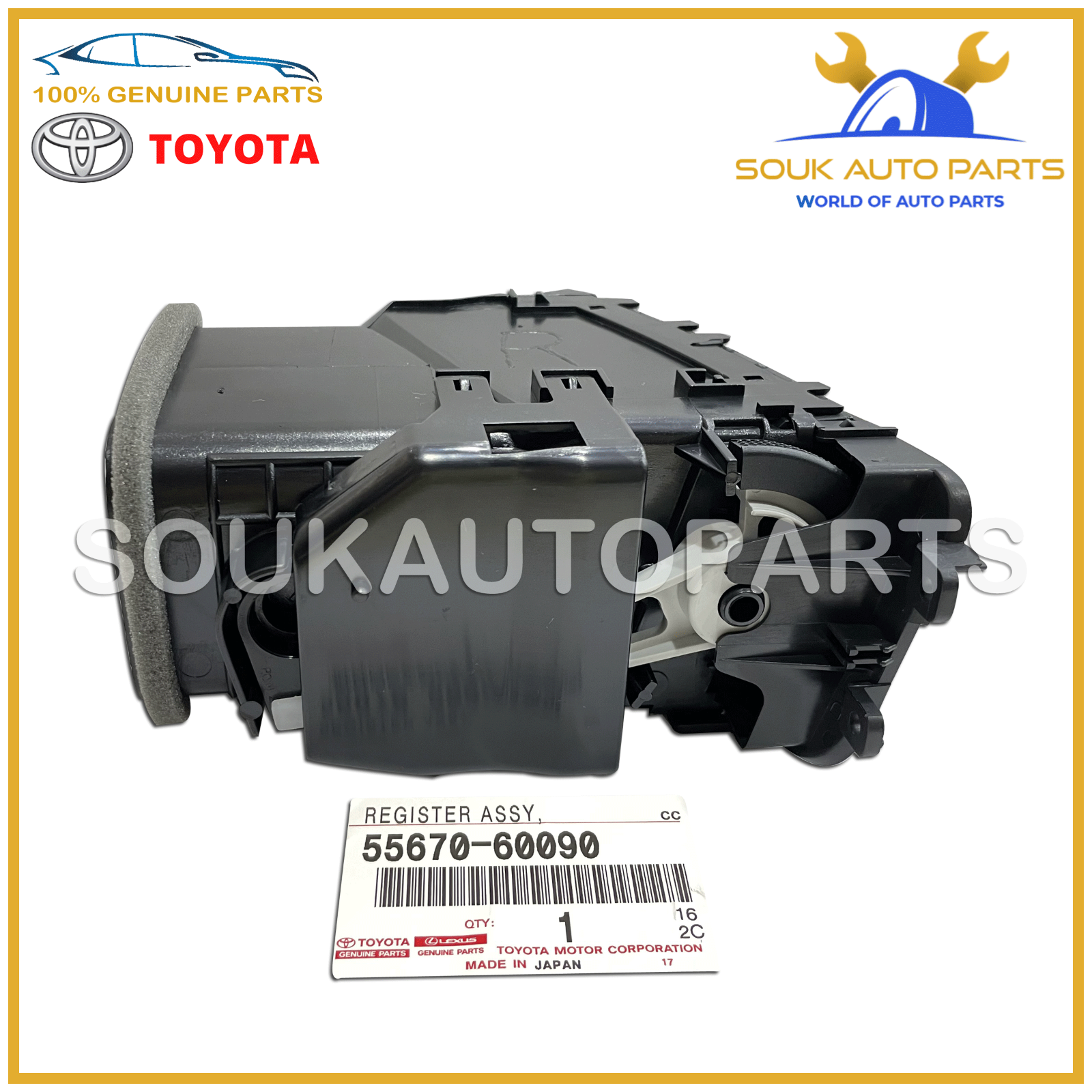 55670-60090 Genuine Toyota REGISTER ASSY, INSTRUMENT PANEL, CENTER ...
