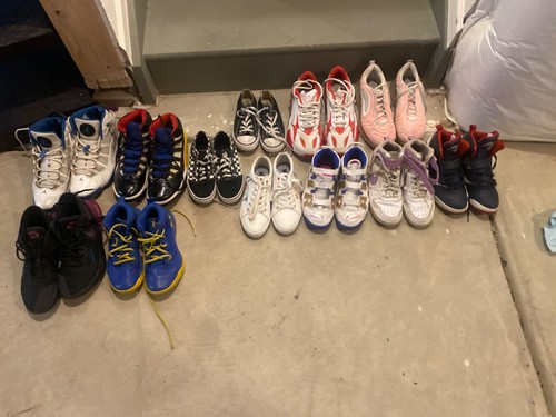 SHOE LOT-NIKE|JORDAN,VANS,CONVERSE PLUS-SIZE 4-13 MENS BOYS,SIZE 1 ...