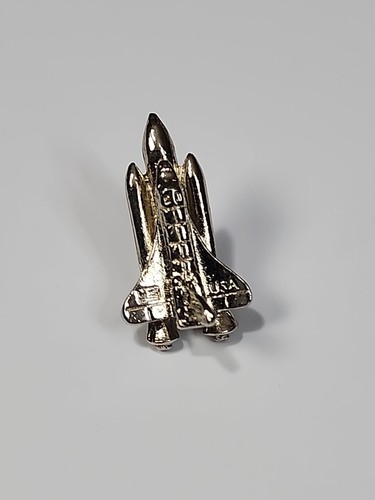 Space Shuttle Lapel Pin Silver Color Metal | eBay