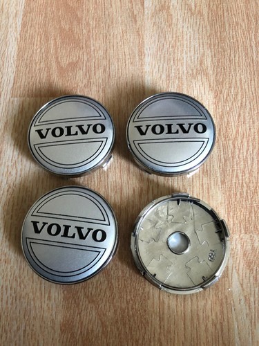 4x Volvo Wheel Centre Cap Brand New Hub Center Caps 60mm 6.0cm Silver ...