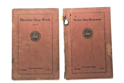 American School Machine Shop Management and Work 1928, 1929 | eBay