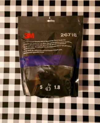 3M 26718 Performance Gravity HVLP Atomizing Head Refill Kit (Pk of 5 ...