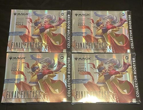 IN HAND LOT OF 4 MAGIC THE GATHERING MTG FINAL FANTASY COLLECTOR ...