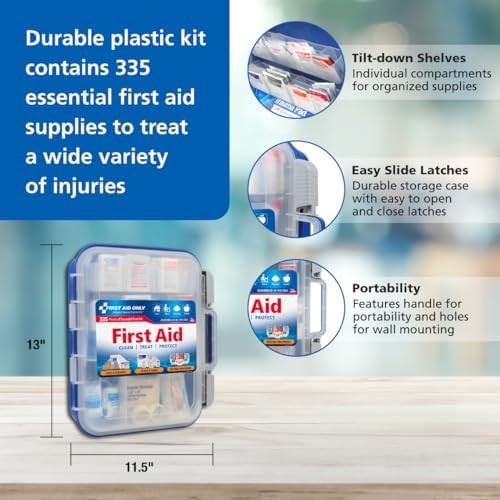OSHA First Aid Kit 100 Person Emergency Supplies 335 Pieces | eBay