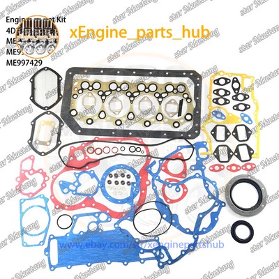 4D34 Engine Gasket Kit ME013300 ME997526 ME997429 For Mitsubishi Engine ...