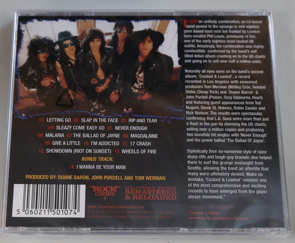 L.A. Guns Cocked & Loaded CD new Rock Candy Records | eBay