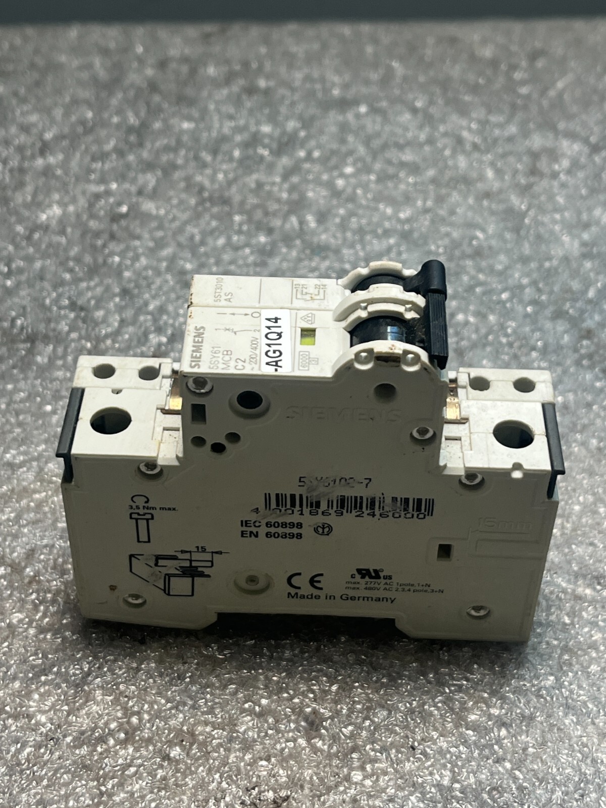 Siemens 5SY61 MCB C2 Circuit Breaker 1 Pole 230/400V | eBay