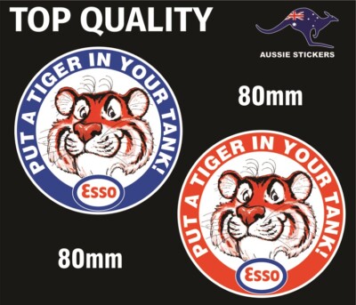 2 ESSO PUT A TIGER IN YOUR TANK STICKERS | eBay