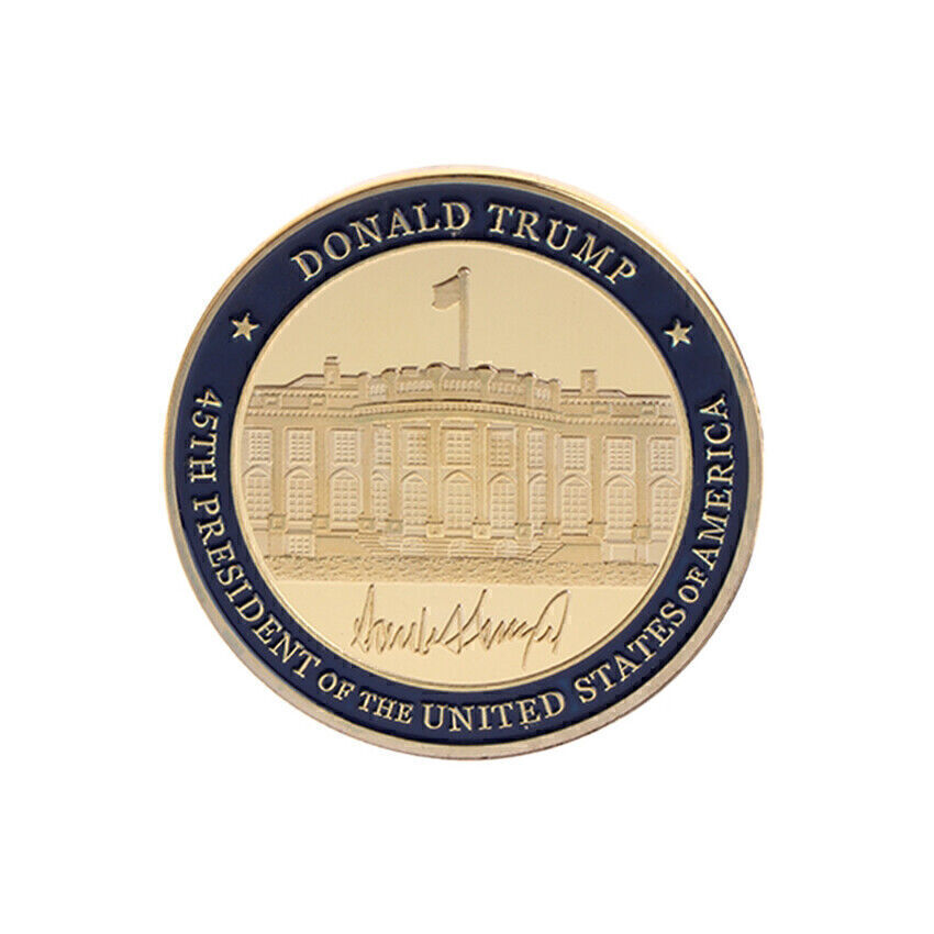 Donald Trump Gold Coin Inauguration Collectibles U.S. 45th President ...