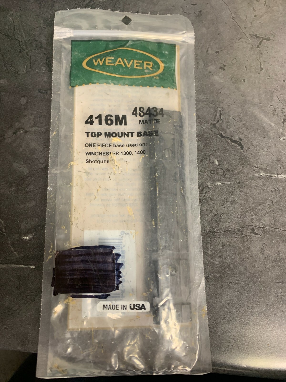 Weaver 48434 Top Mount Base 416m for Winchester 1300 1400 for sale ...