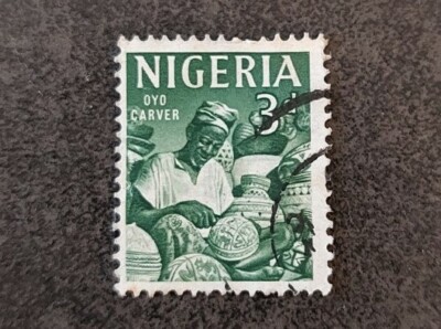 Nigeria "Oyo Carver" 3d 1962 Stamp | eBay