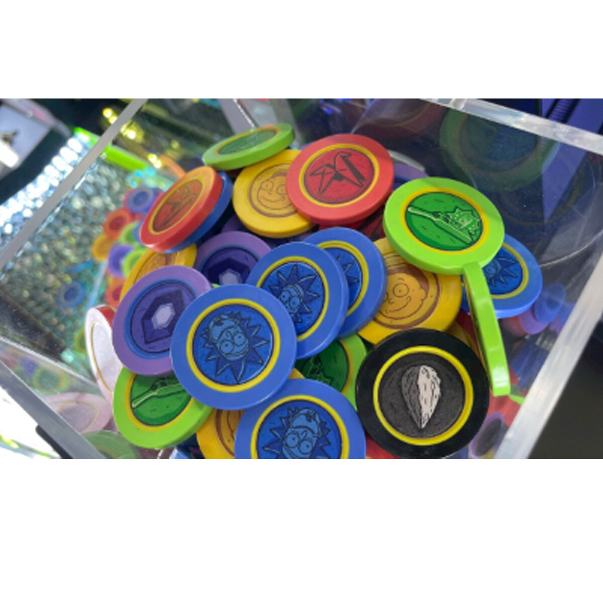 LAI Games Rick & Morty Blips and Chitz Coin Pusher Ticket Redemption Arcade Game | eBay