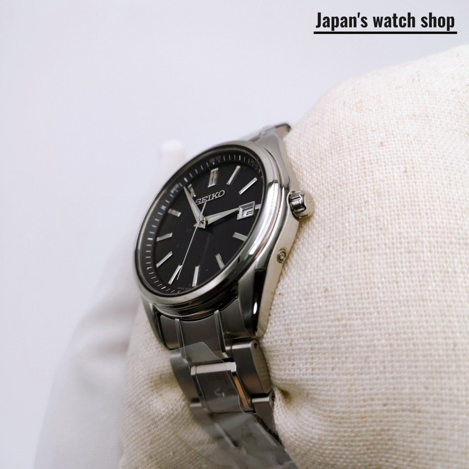 SEIKO Selection S SBTM341 Black Titanium Analog Men's Watch New in Box ...