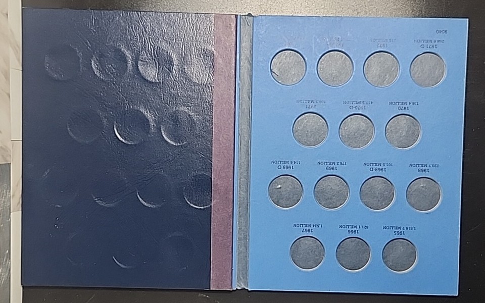 Jefferson Nickels Washington Quarters Album Coin Folders Whitman Vol #1 ...
