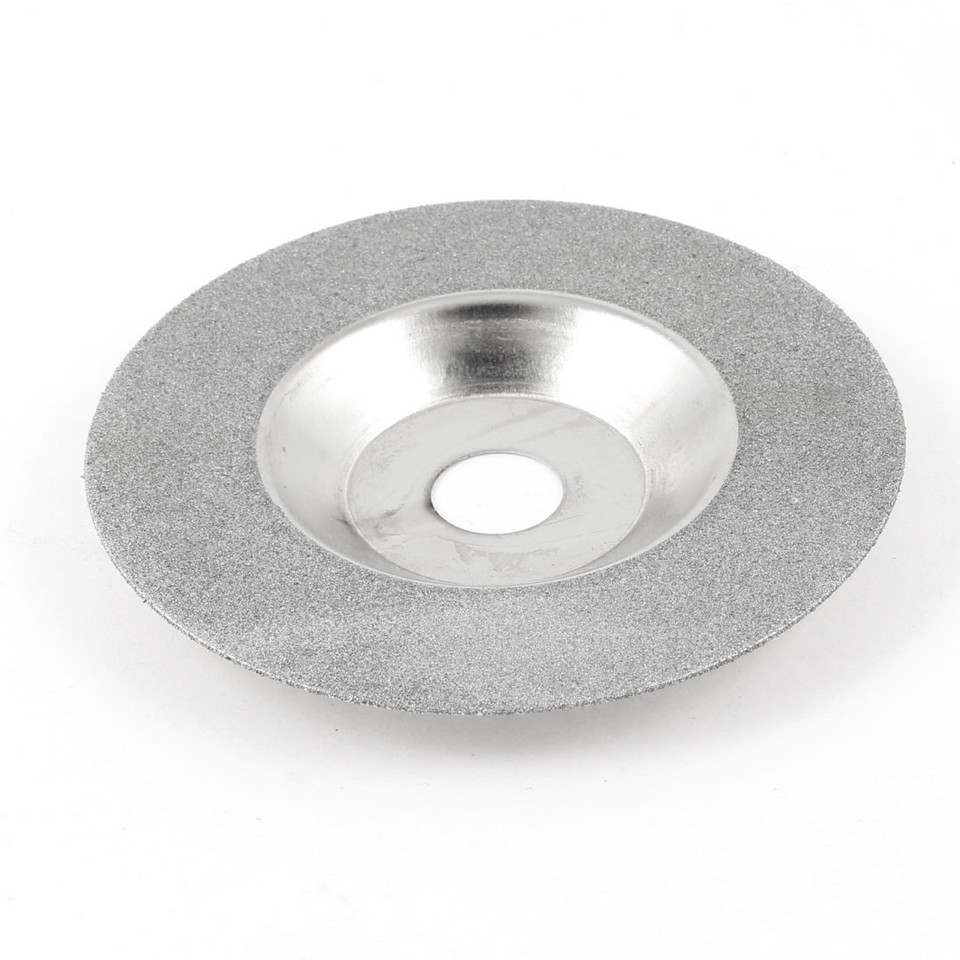 Silver Tone 4" OD 10mm Height Diamond Grinding Wheel Cutter ...
