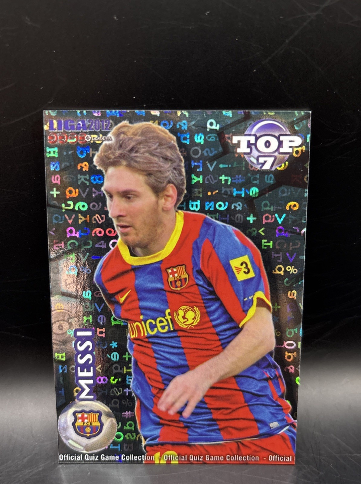 2011 Mundicromo Liga ‘12 #595 Lionel Messi Quiz Top 7 Letras Shiny ...