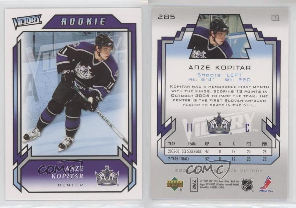 2006-07 Victory Rookie Anze Kopitar #285 0i6 | eBay