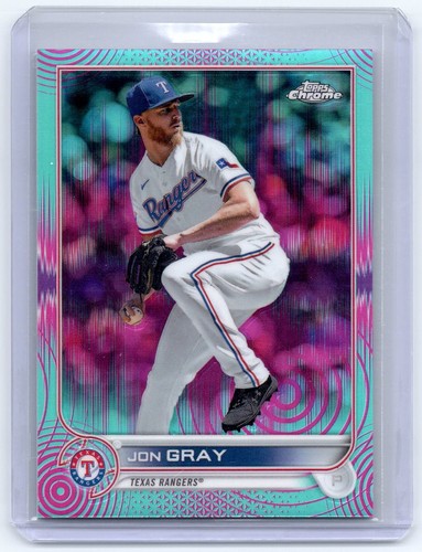 2022 Topps Chrome Sonic #23 Jon Gray Aqua/Pink Sonic Pulse Refractor ...