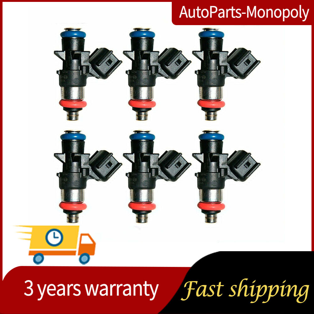 6X Fuel Injectors 0280158233 Fits For 2011-2019 Chrysler Dodge Ram Jeep ...