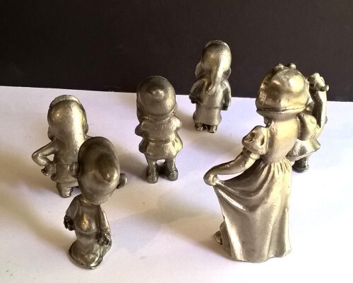 VINTAGE DISNEY CHARACTER SNOW WHITE HUDSON (?) "PEWTER" FIGURINES | eBay