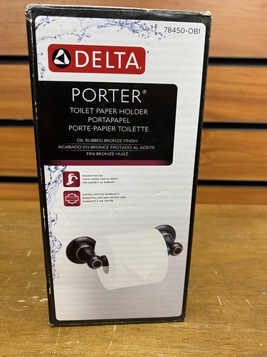 Delta Porter Toilet Paper Holder Oil Rubbed Bronze 78450-OB1 NEW | eBay